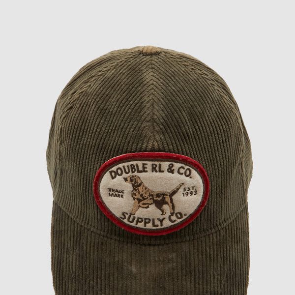 Double RL Corduroy Dog-Patch Ball Cap - DeeCee style
