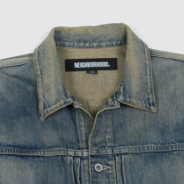 Neighborhood Denim Savage Typed 1 Denim Jacket - DeeCee style