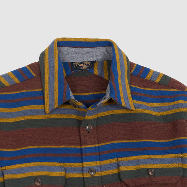 Pendleton Striped Soft- Brushed Overshirt - DeeCee style