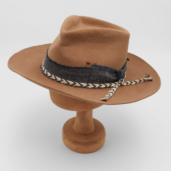 Superduper Stonewash Destino Diamond Crown Hat Stone Washed Camel - DeeCee style